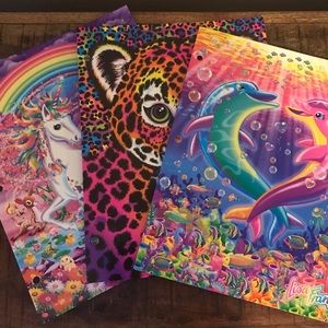 Lisa Frank | Office | Lisa Frank Folders 2pocket Set Of Three New ...